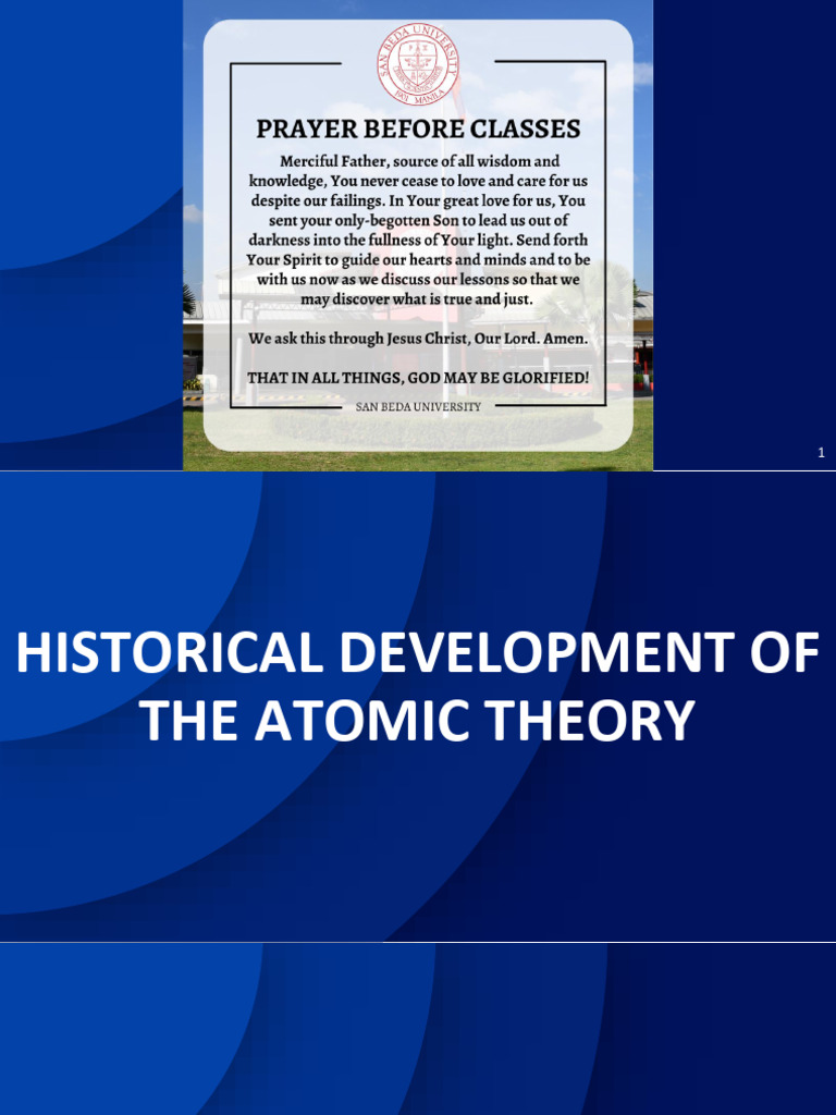Historical Development of Atomic Theory | PDF | Atoms | Chemical Elements