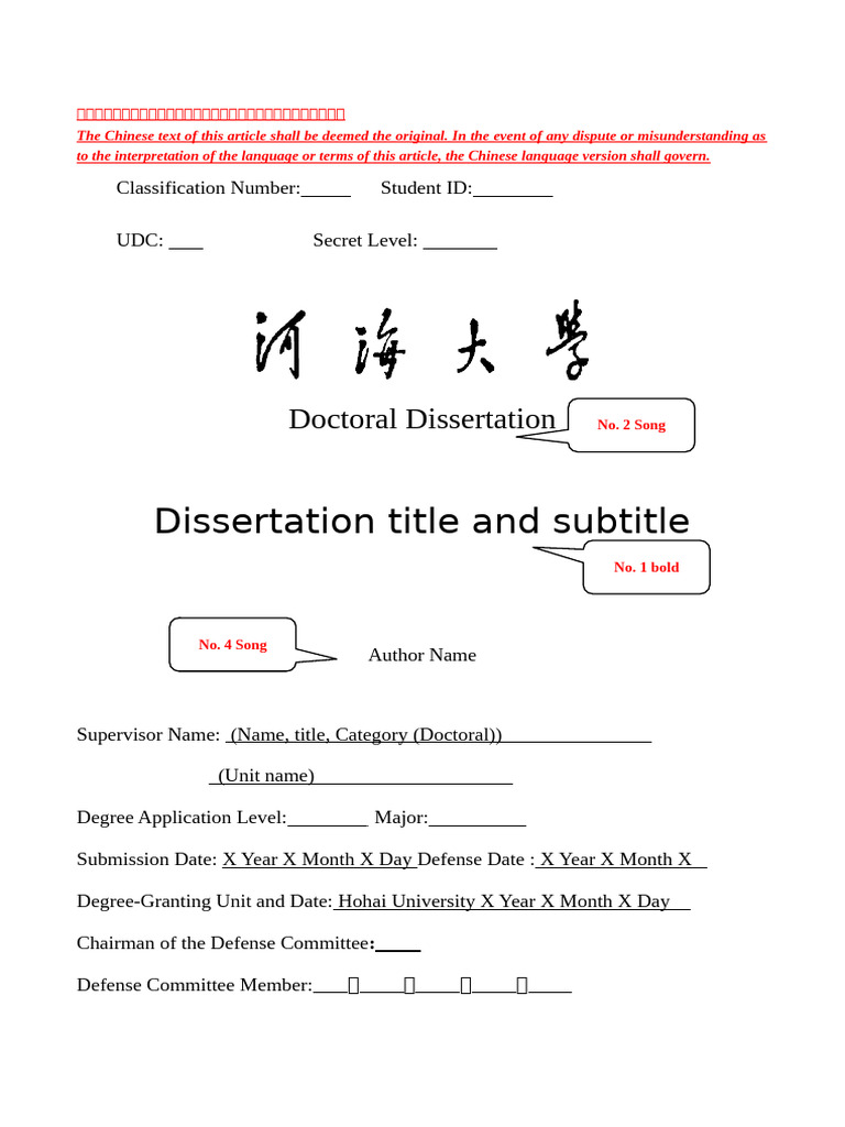 2.1 Doctoral Dissertation Format - en | PDF | Thesis | Publishing