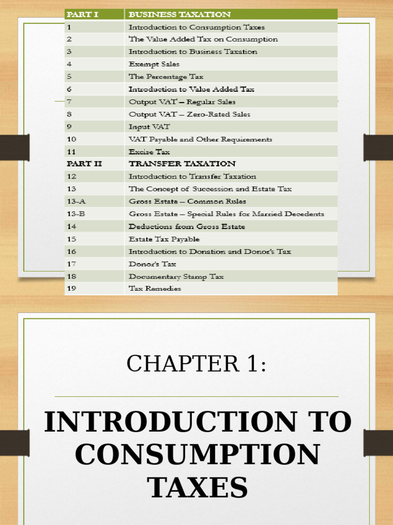 Understanding Consumption Taxes and VAT | PDF | Taxes | Value Added Tax