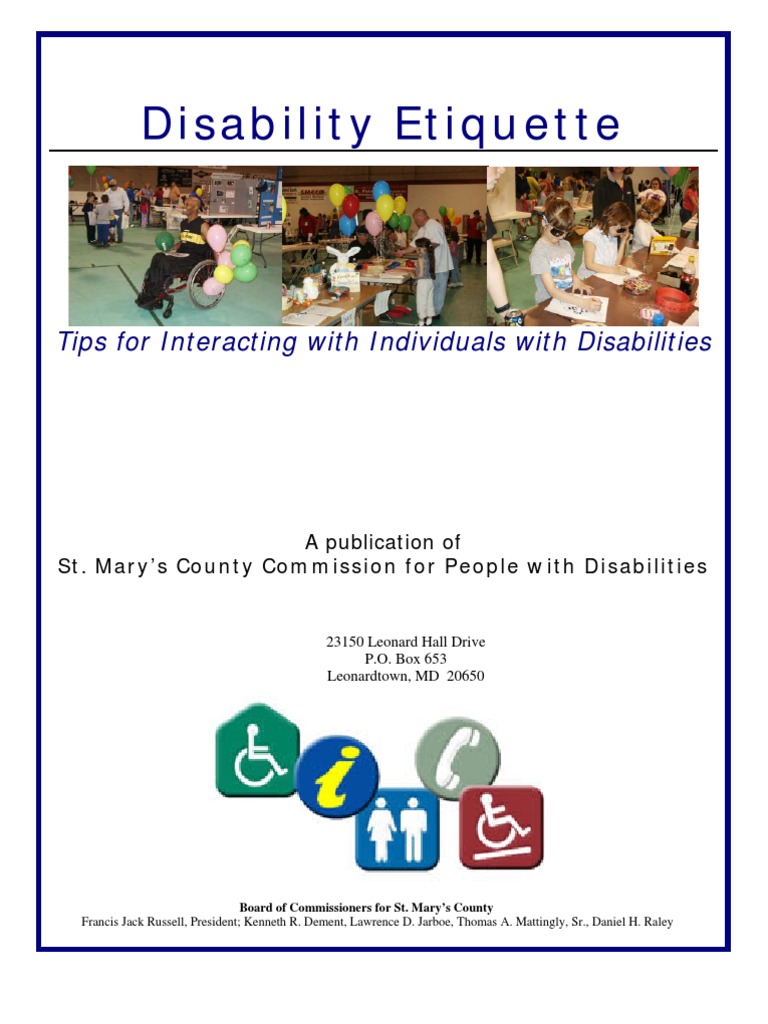Disability Etiquette: Tips For Interacting With Individuals With ...