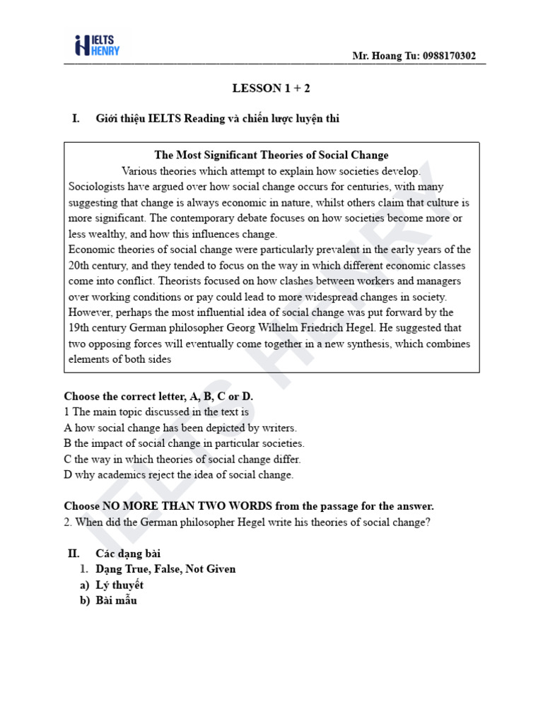 Handout Reading | PDF | Water | Noise