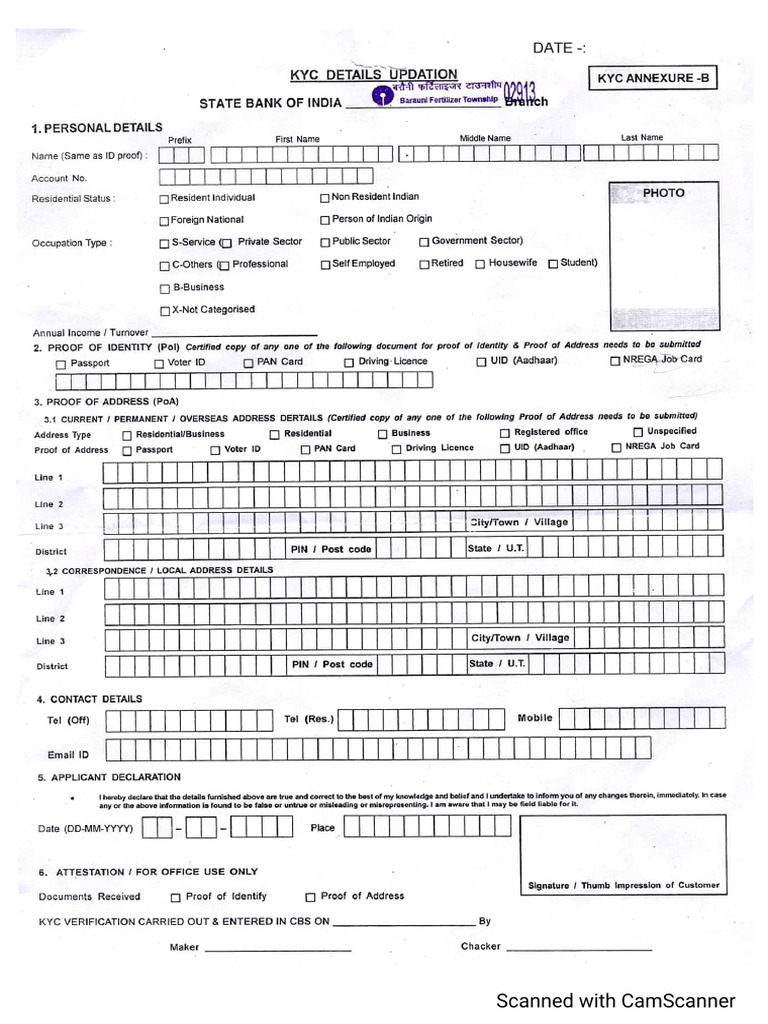 Kyc Annexure B - 1 - 1 | PDF