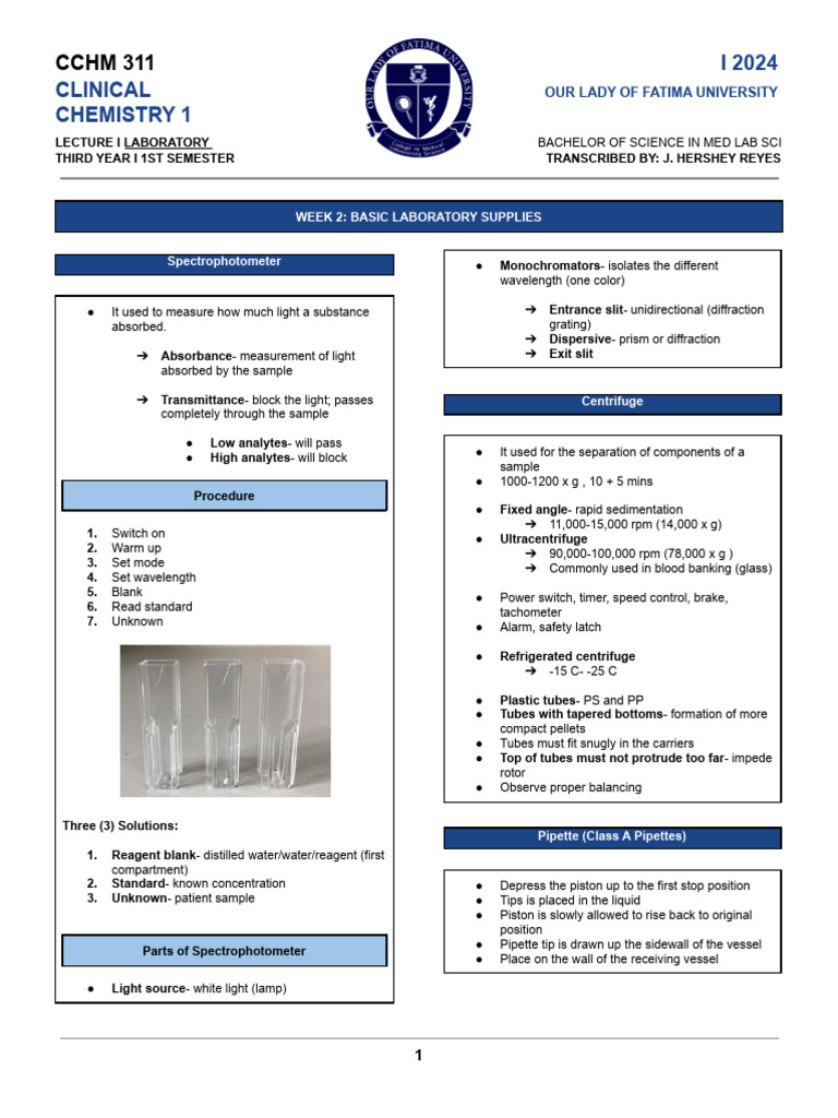 Lesson 2 Basic Laboratory Equipment | PDF | Optics | Electromagnetic Radiation