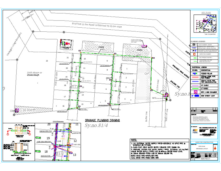 Drainage Layout and Site Plan | PDF | Chemical Engineering | Water ...