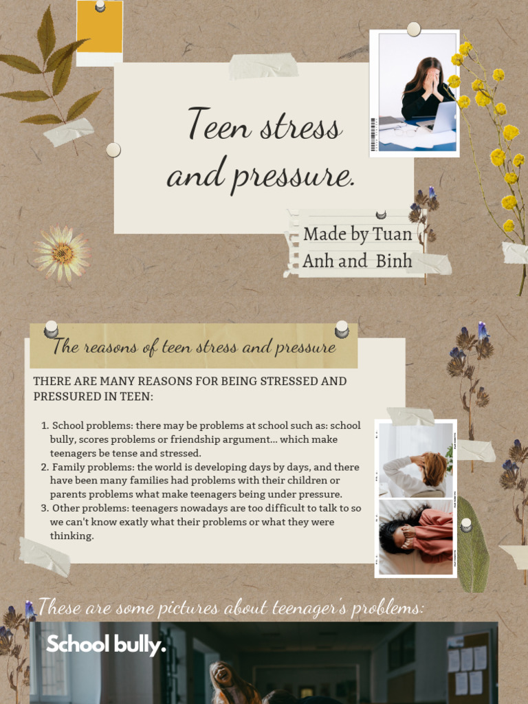 Teen Stress and Pressure. | PDF