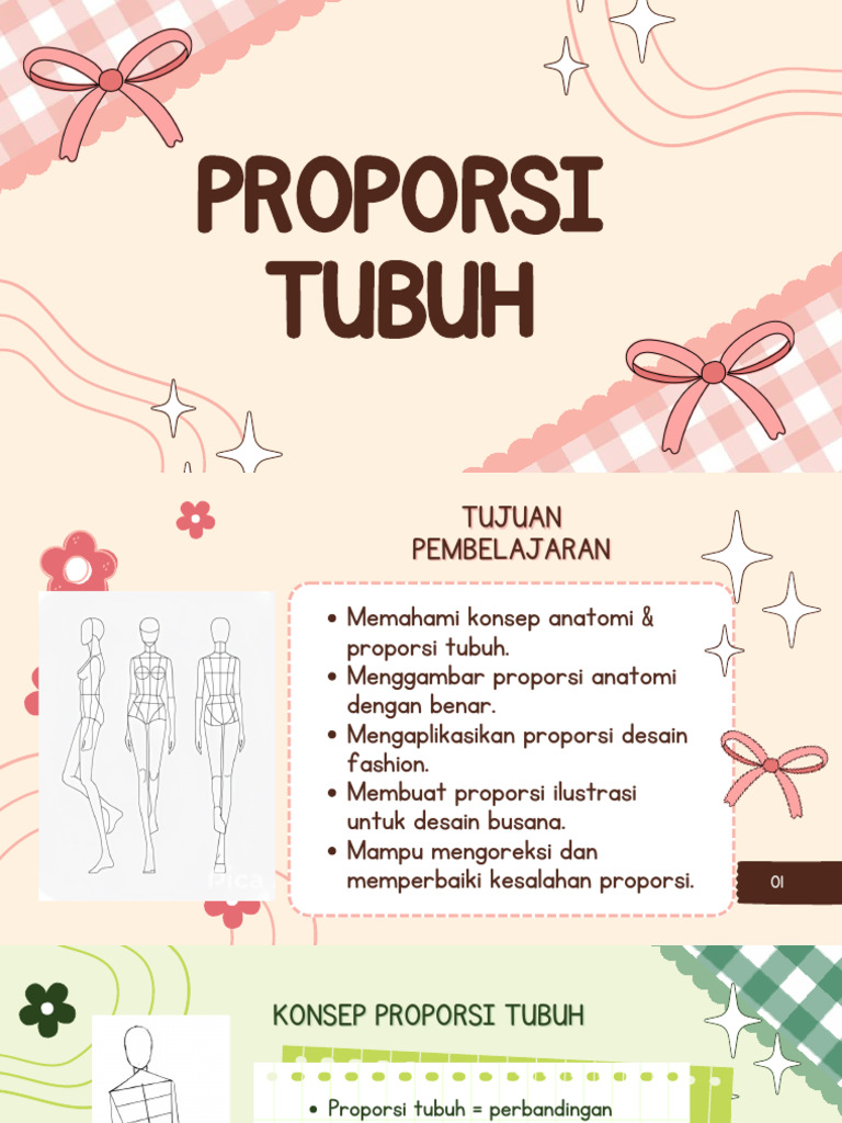 Proporsi Tubuh - Desain Busana Kelas 10 | PDF
