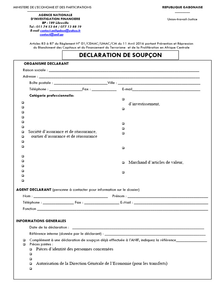 Déclaration de soupçon Tracfin | PDF | Banques | Blanchiment d'argent