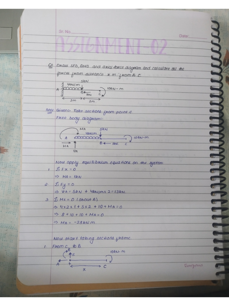 SFD and BMD Questions | PDF
