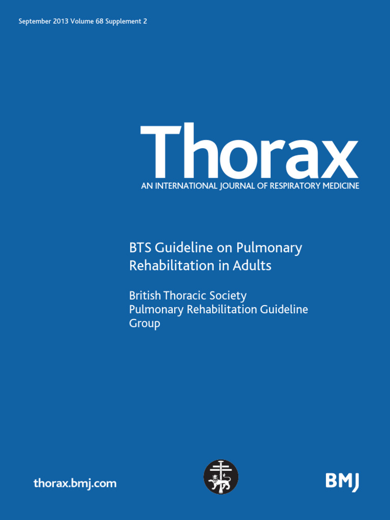 BTS Pulmonary Rehabilitation Guidelines | PDF | Physical Therapy ...