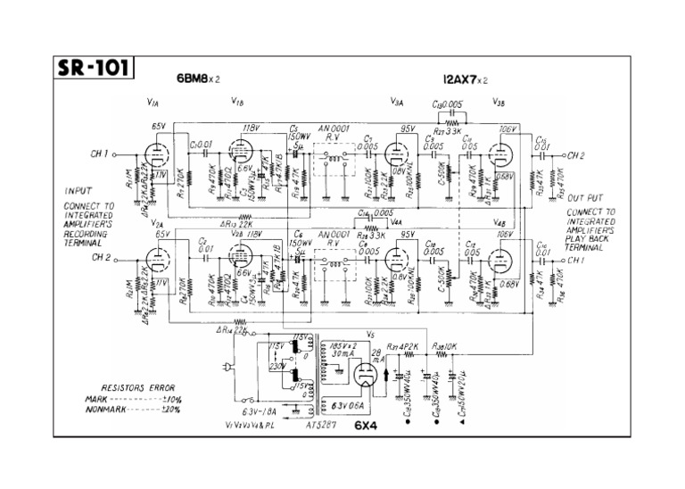Hfe Pioneer Sr-101 Schematic | PDF