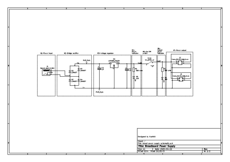 Bread Power Supply Schematic BW PDF | PDF