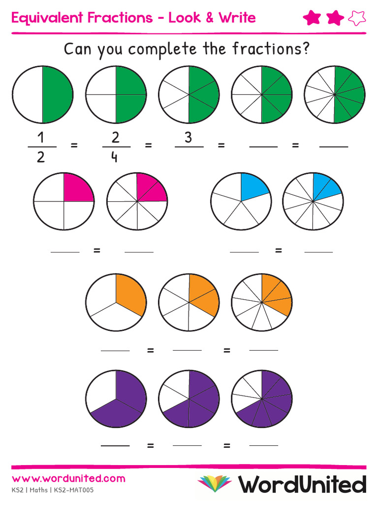 Drawing and Writing Equivalent Fractions | PDF