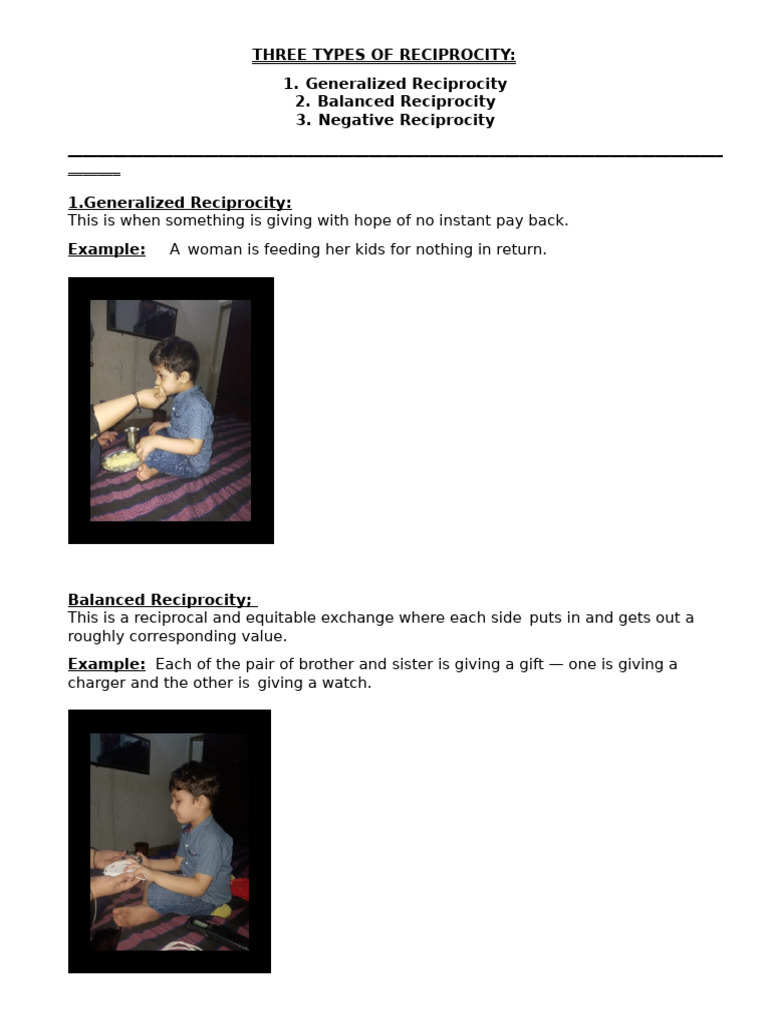 Three Types of Reciprocity | PDF