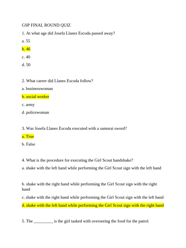 Final Round- Quiz Bee | PDF | Outdoor Recreation Organizations | Chess ...