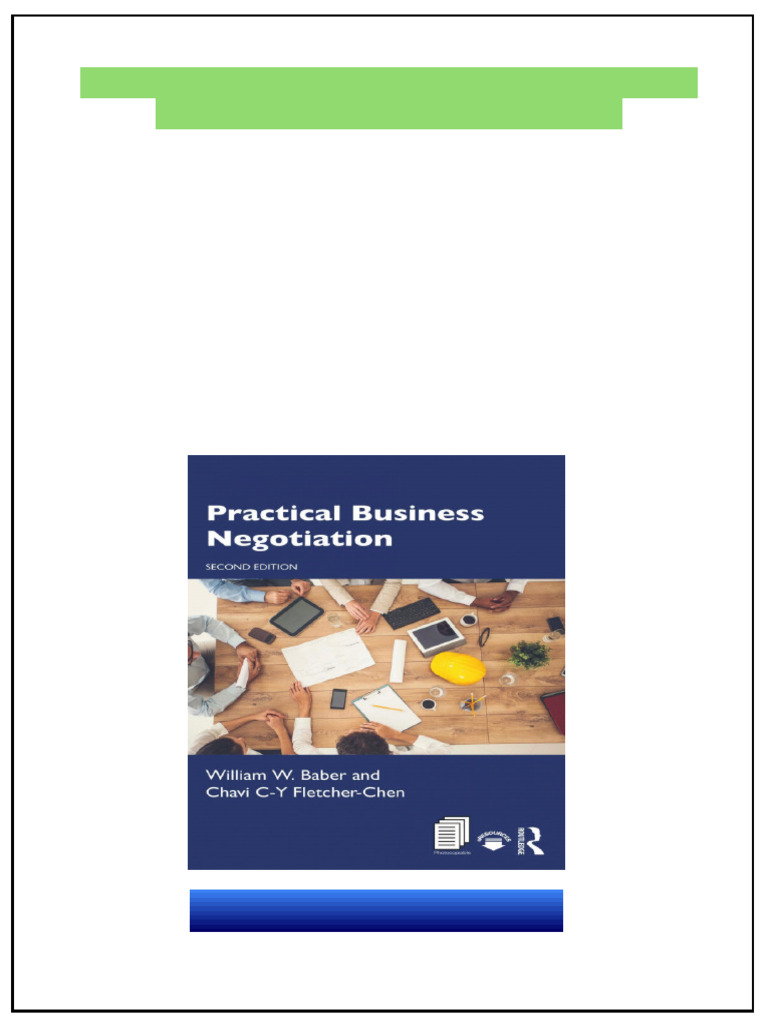 Practical Business Negotiation 2nd Edition William W. Baber (Author ...