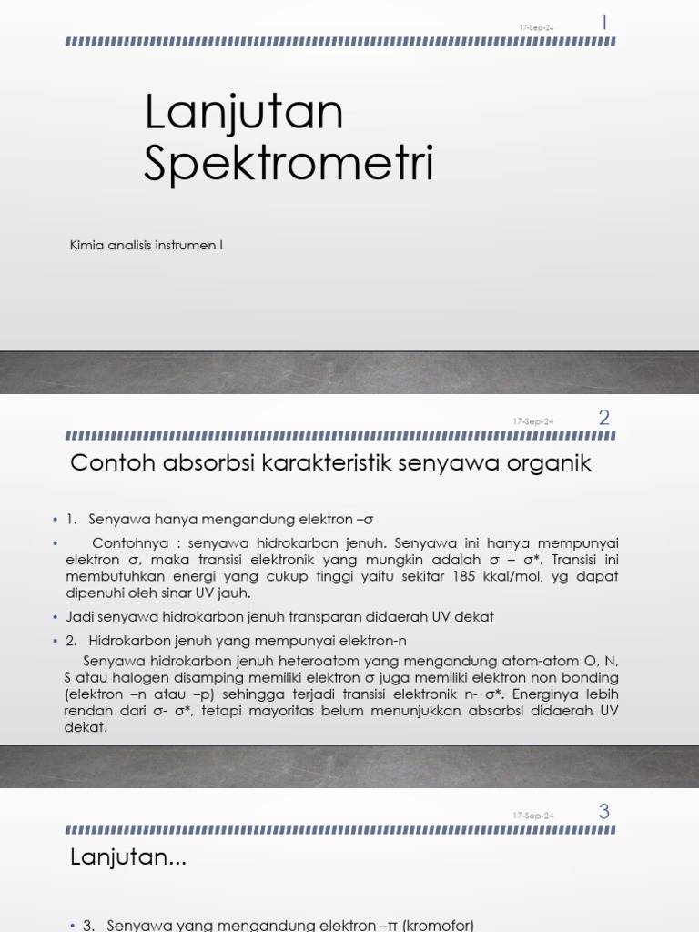 Spektrometri: Analisis Absorbansi Senyawa | PDF