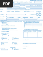 ECCD Child Information Sheet | PDF | Disability | Health Care