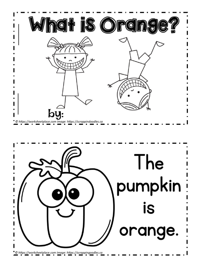 Color Word Orange Booklet | PDF