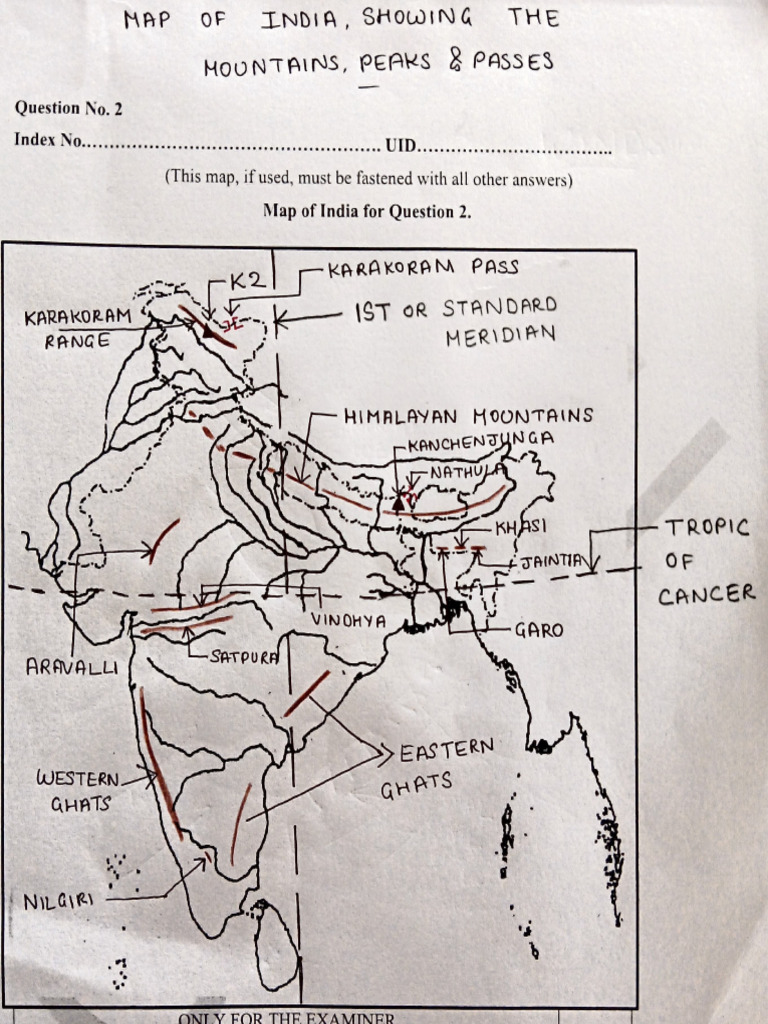 Map Work For Mid Terms | PDF