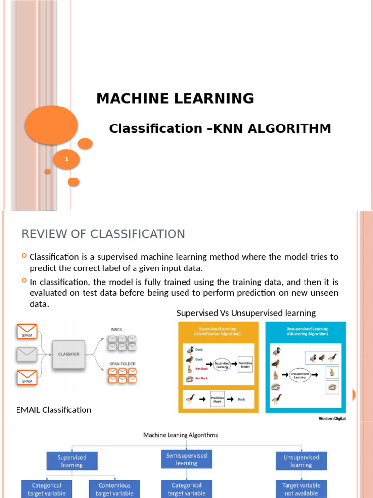 ML-LECTURE9 KNN Classification | PDF | Machine Learning | Statistical ...