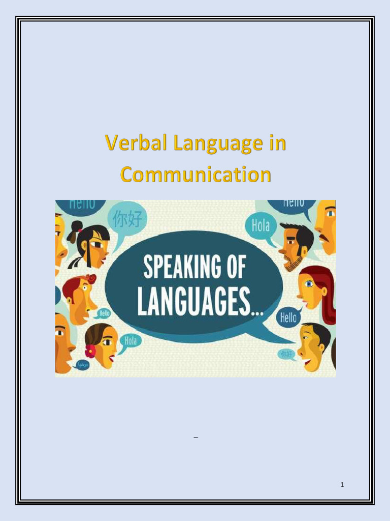Module 4 Lesson 1 Verbal Language in Comm | PDF | Semantics | Communication