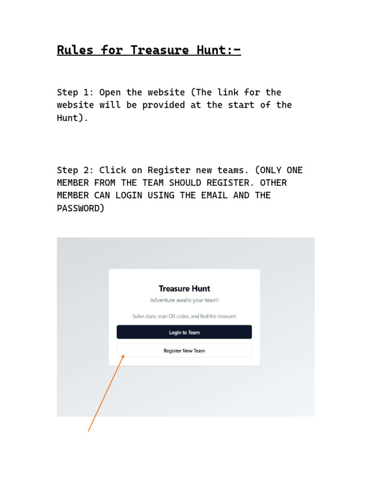 Sangam Treasure Hunt Rules | PDF | Qr Code