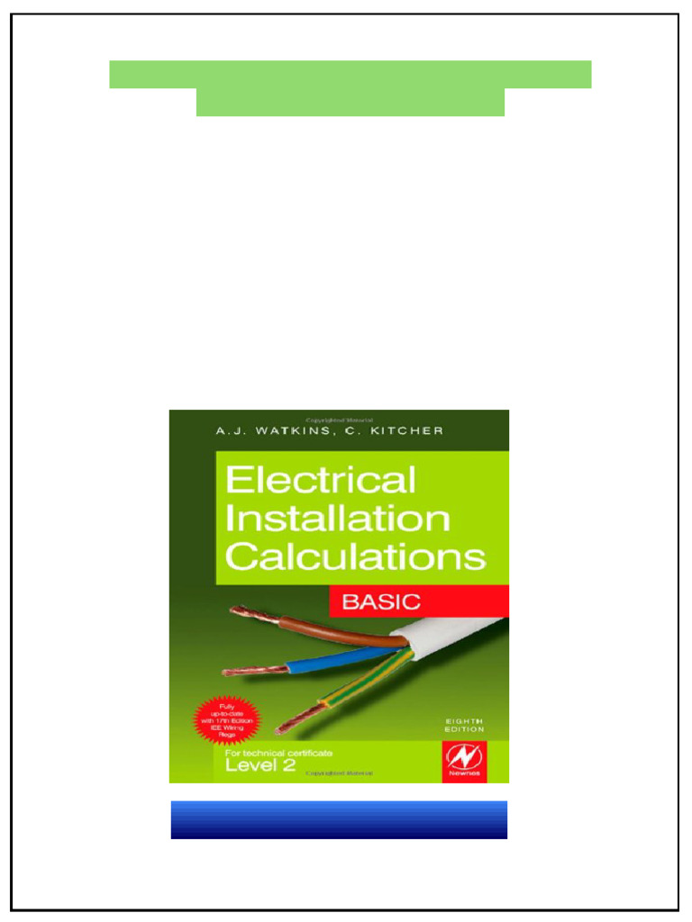 Electrical Installation Calculations Basic 8th Edition A.J. Watkins Digital Download | PDF | Zoology