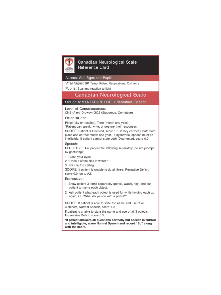 CNS Card Oct 2005 | PDF | Clinical Medicine | Medicine