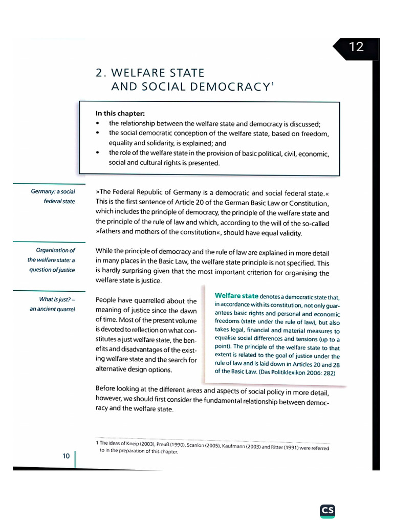 Week 14 Welfare State | PDF