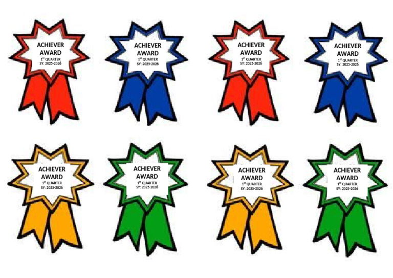Achiever Ribbon | PDF