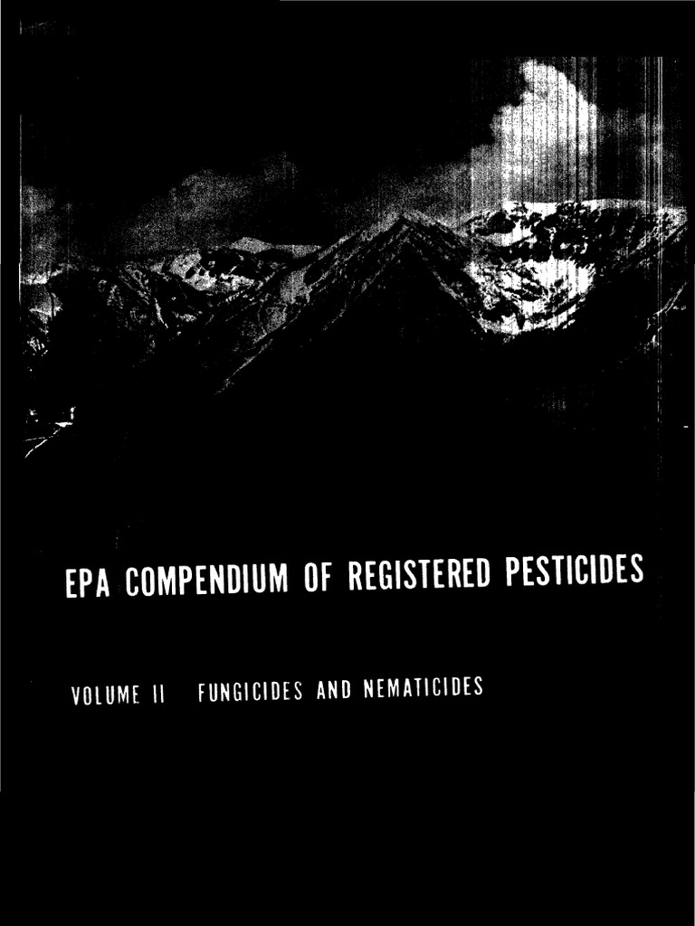 EPA Compendium of Registered Pesticides Vol 2 Fungicides and ...
