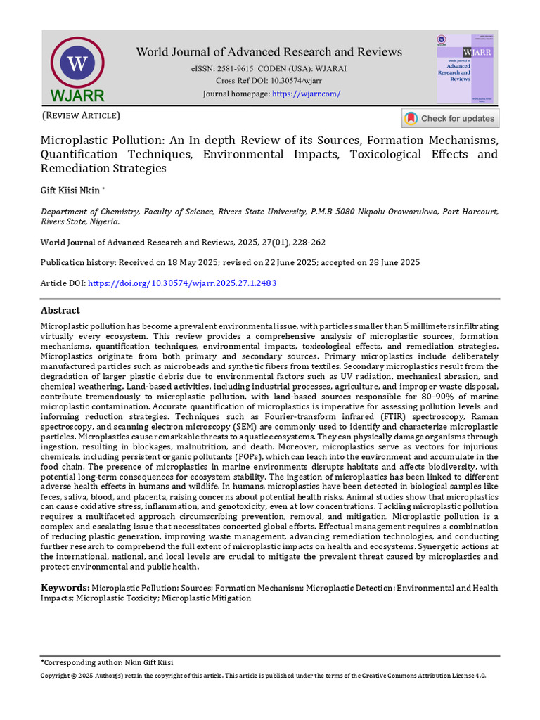Microplastic Pollution: Sources and Solutions | PDF | Stormwater | Tire