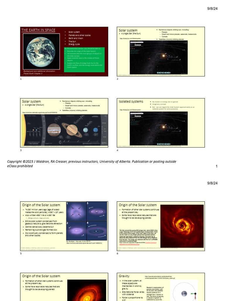 Understanding the Solar System's Formation | PDF | Planets | Solar System