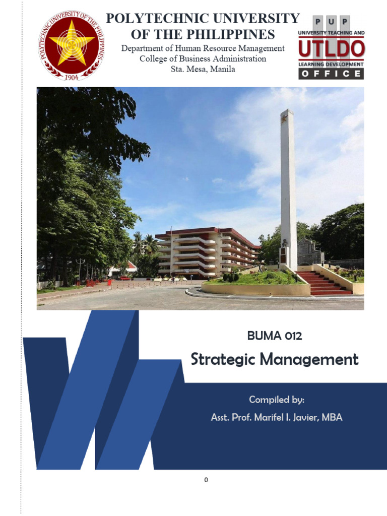 Strategic Management Course Overview | PDF | Strategic Management ...