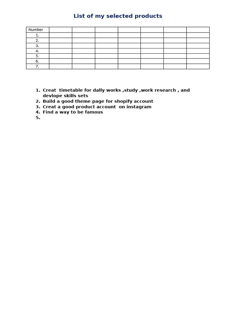 Selected Product Development Tasks | PDF