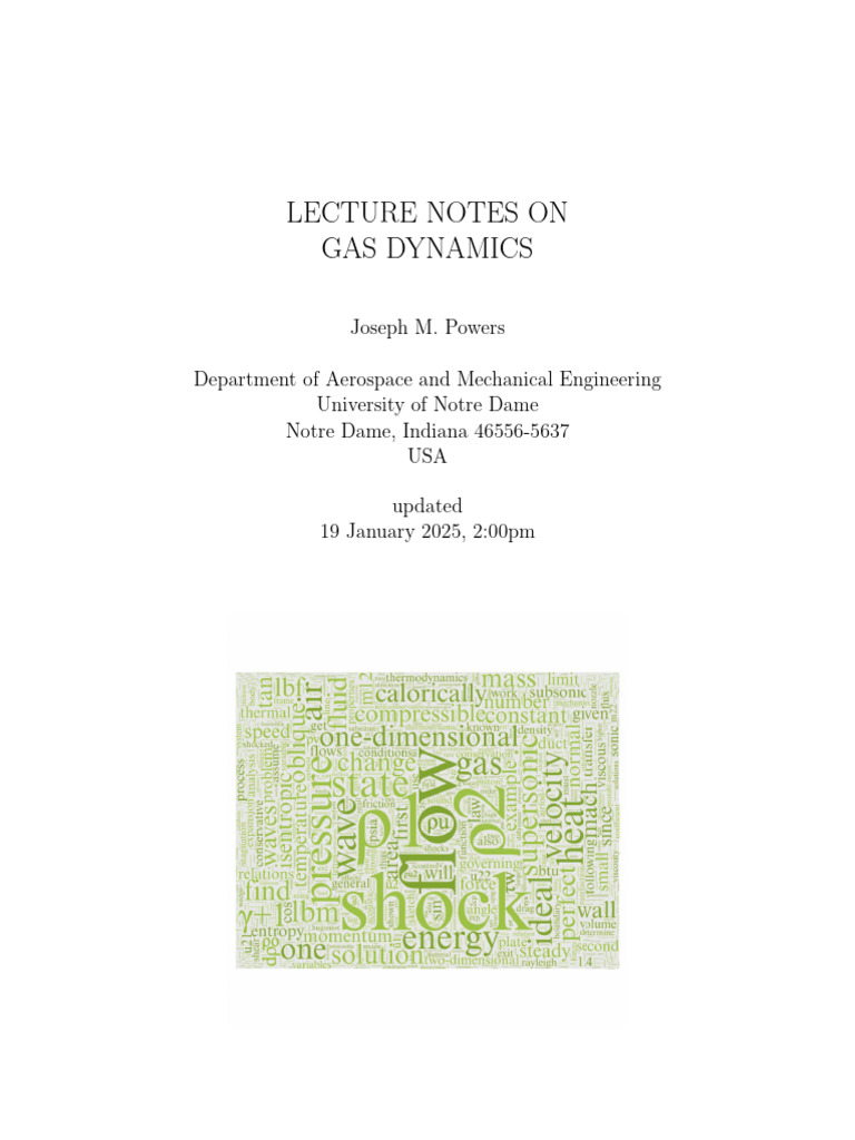 Notes | PDF | Shock Wave | Fluid Dynamics