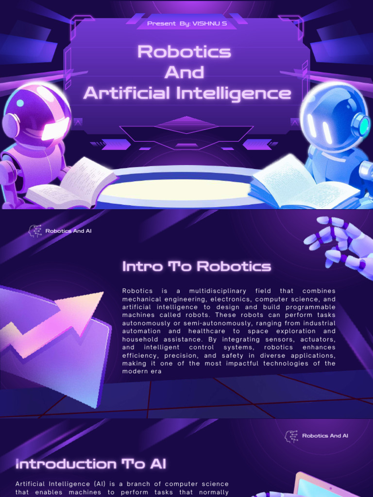 Robotics and AI: Transforming Industries | PDF | Artificial ...
