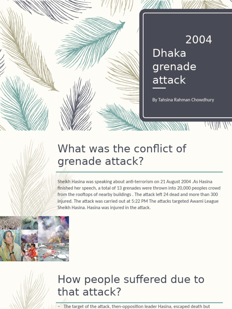 2004 Dhaka Grenade Attack Overview | PDF | Bangladesh