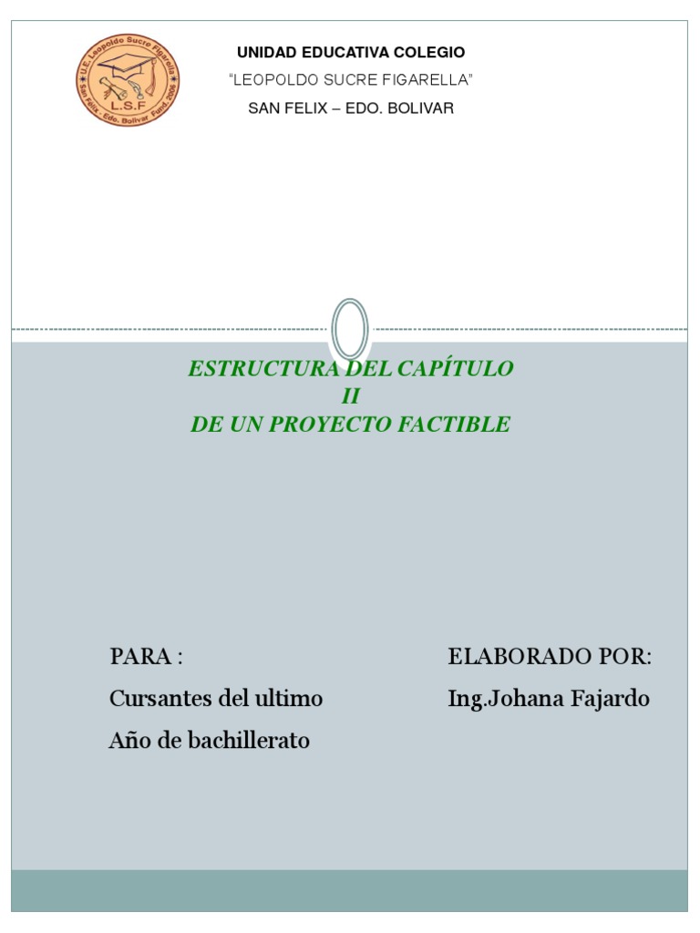 Guia de Elaboracion de Proyecto Factible | PDF | Soporte | Muestreo ...