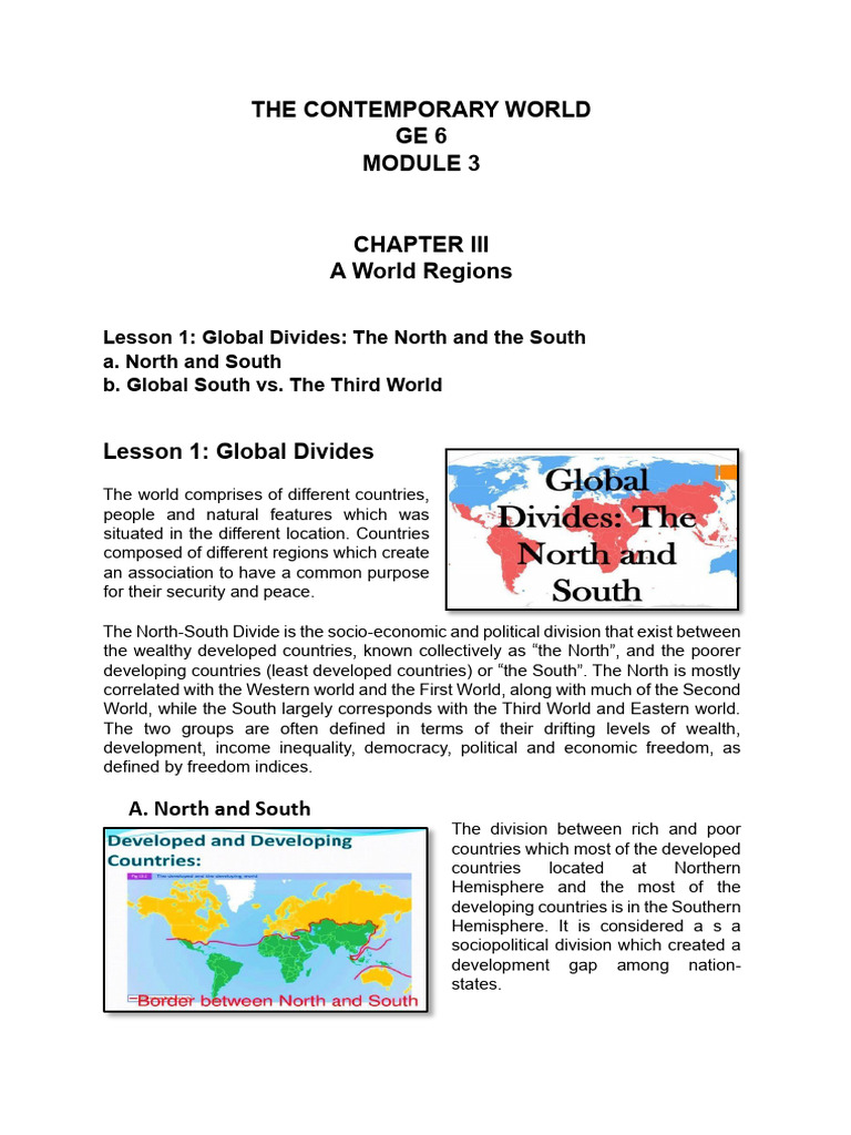 Understanding Global North-South Divide | PDF | Third World | Globalization