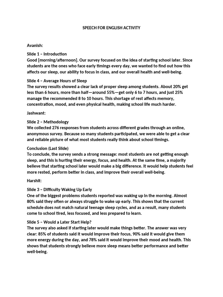 Benefits of Later School Start Times | PDF