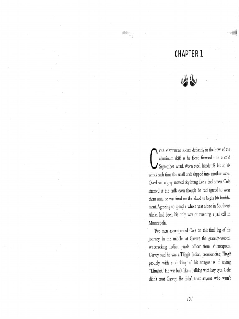 Touching Spirit Bear Chapter 1 | PDF