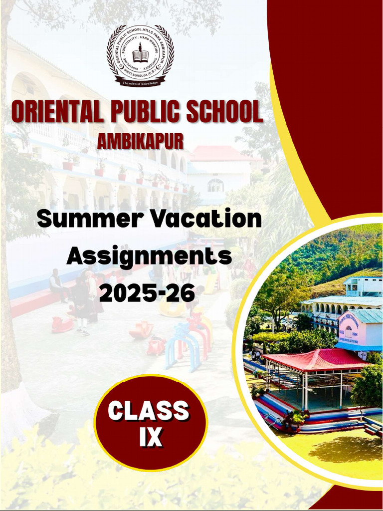 Summer Vacation Projects - Ix | PDF