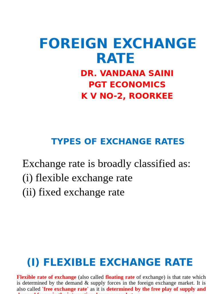 Understanding Foreign Exchange Rates | PDF | Exchange Rate | Currency ...