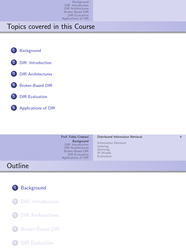 Overview of Distributed Information Retrieval | PDF | Information ...