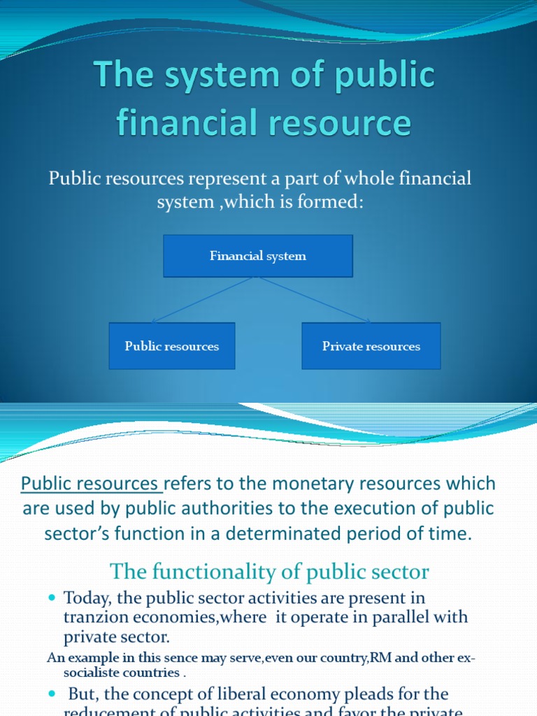 The System of Public Financial Resource | PDF | Taxes | Loans