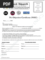 NOC Certificate Format Template | PDF