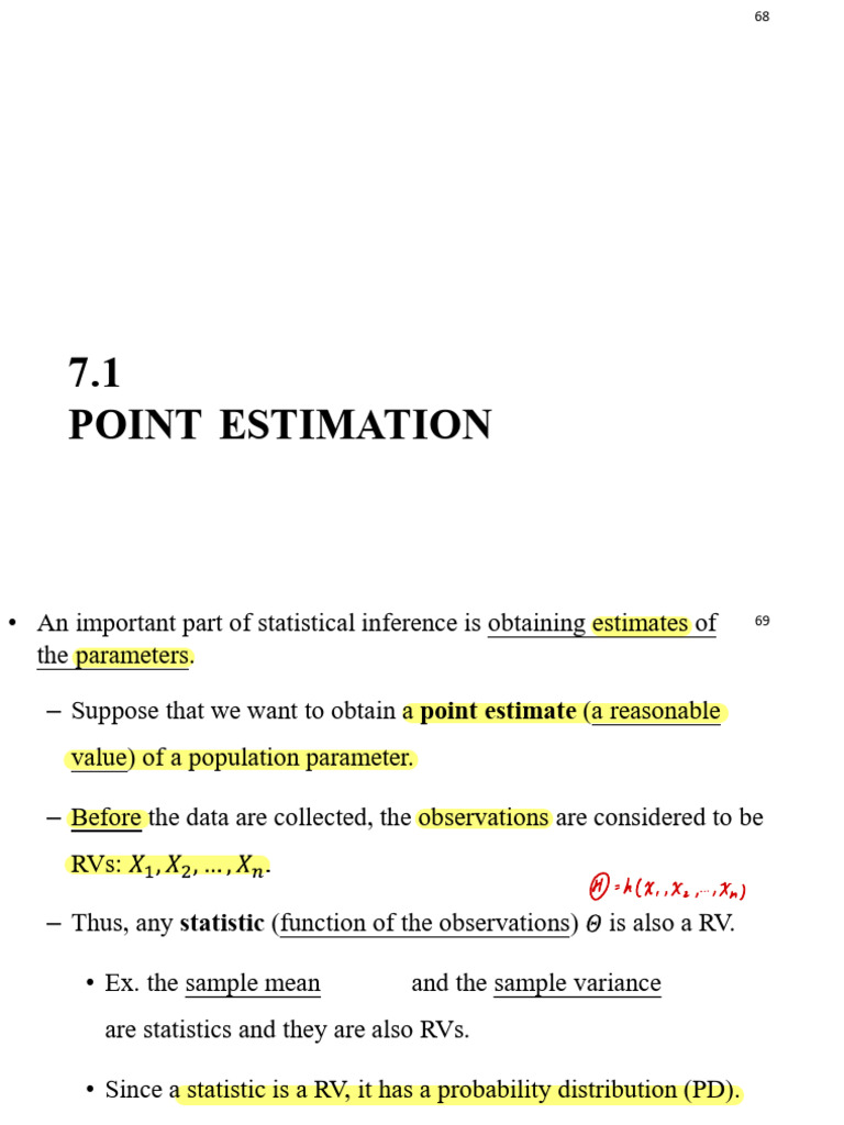 Point Estimation in Statistics Explained | PDF | Estimator | Estimation ...