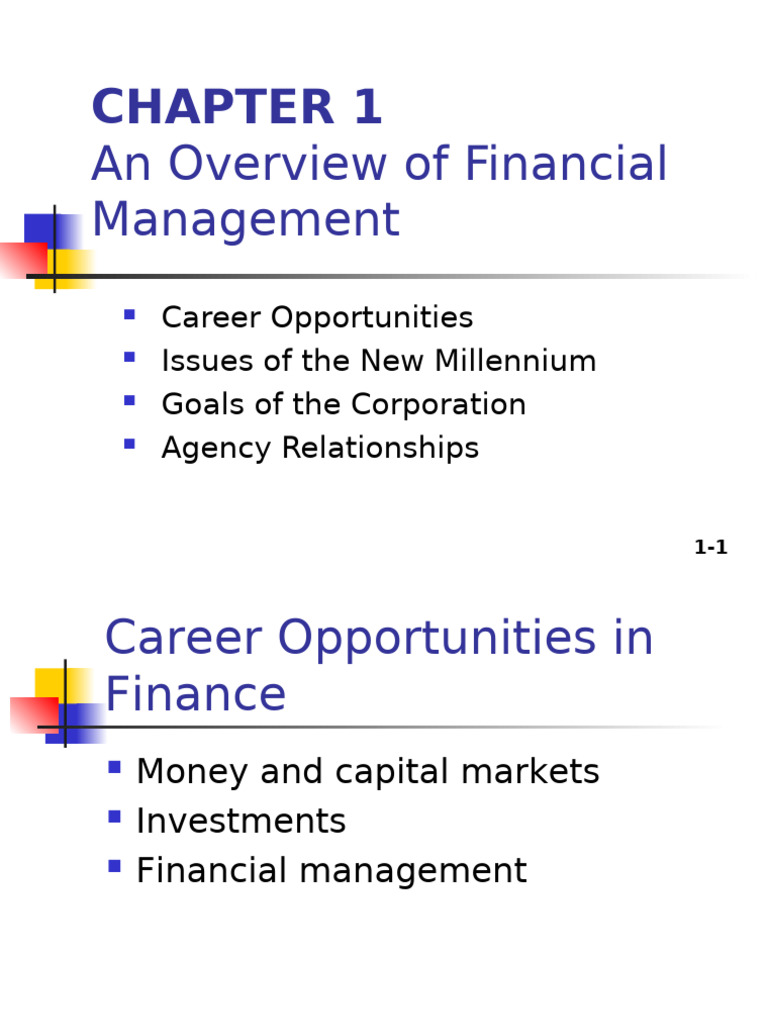 Ch01 An Overview of Financial Management | PDF | Stocks | Investing