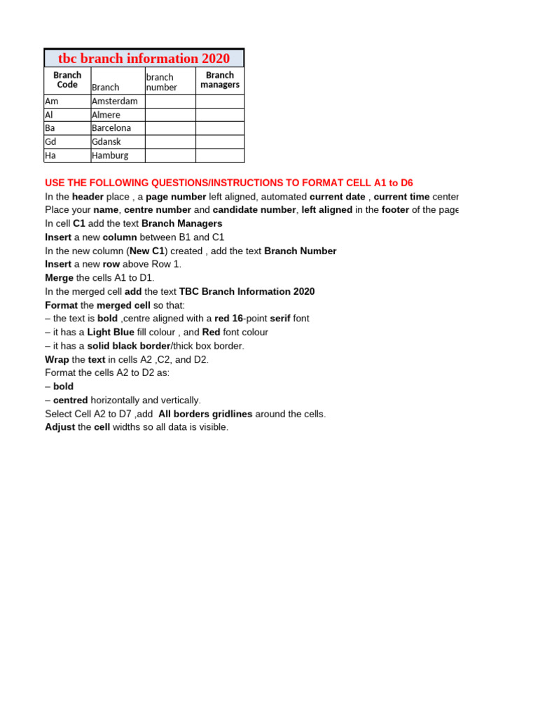 Ict Spreadsheet Pract Worksheets | PDF | Spreadsheet